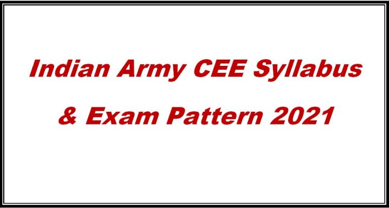 Indian Army CEE Syllabus and Exam Pattern 2021 - Himachal Pradesh ...